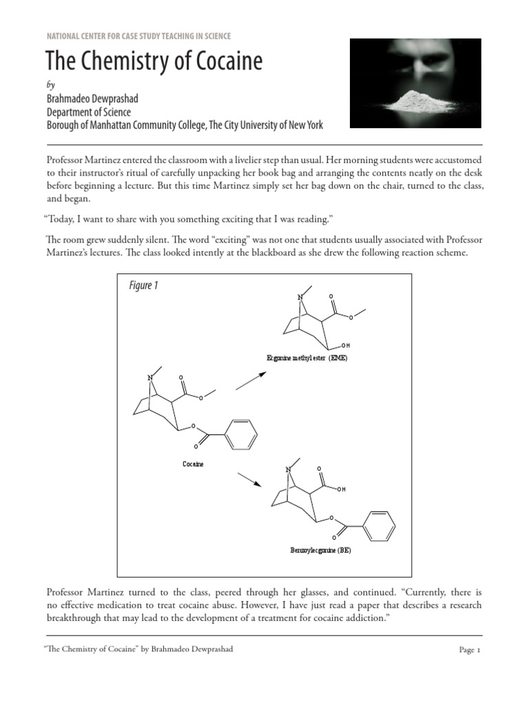 Cocaine Chemistry | PDF | Cocaine | Chemical Reactions