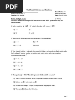 Grade 9 Linear Relations Exam Review | PDF | Numbers | Speed