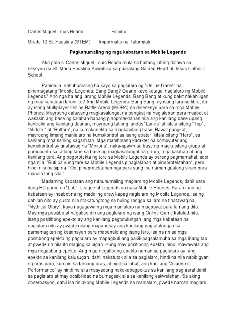 Pagsulat NG Talumpati - Boado | PDF