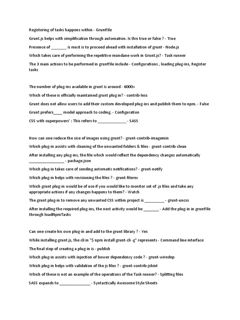 Automation With Grunt - JS | PDF