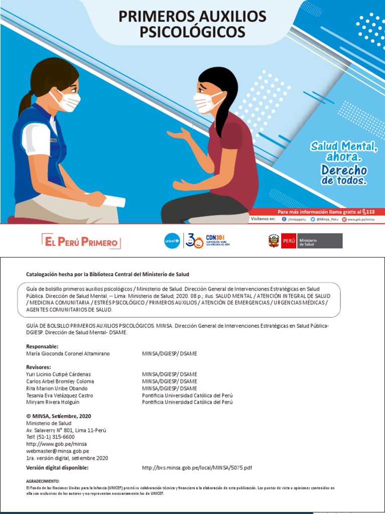 Primeros Auxilios Psicologicos | PDF | Las emociones | Primeros auxilios