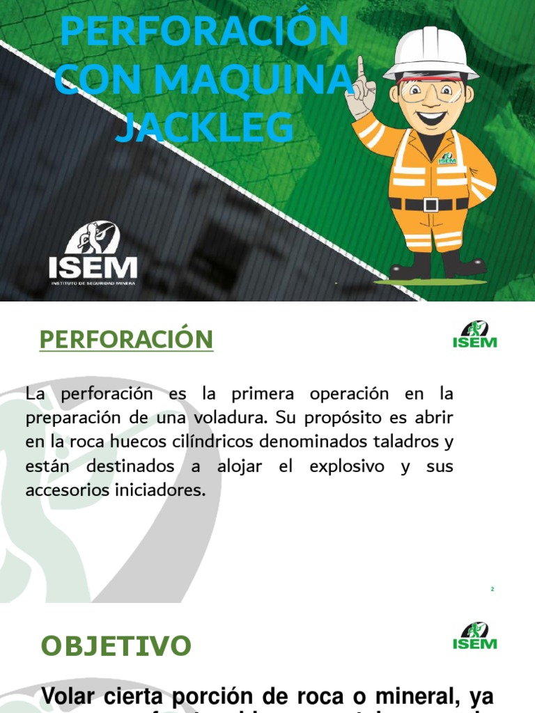Perforación Jackleg: Técnicas y Cuidados | PDF | Perforación | Bienes ...
