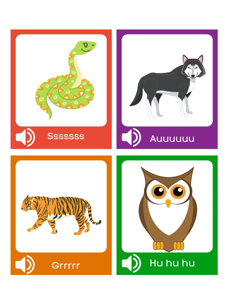 Onomatopeyas de Animales | PDF