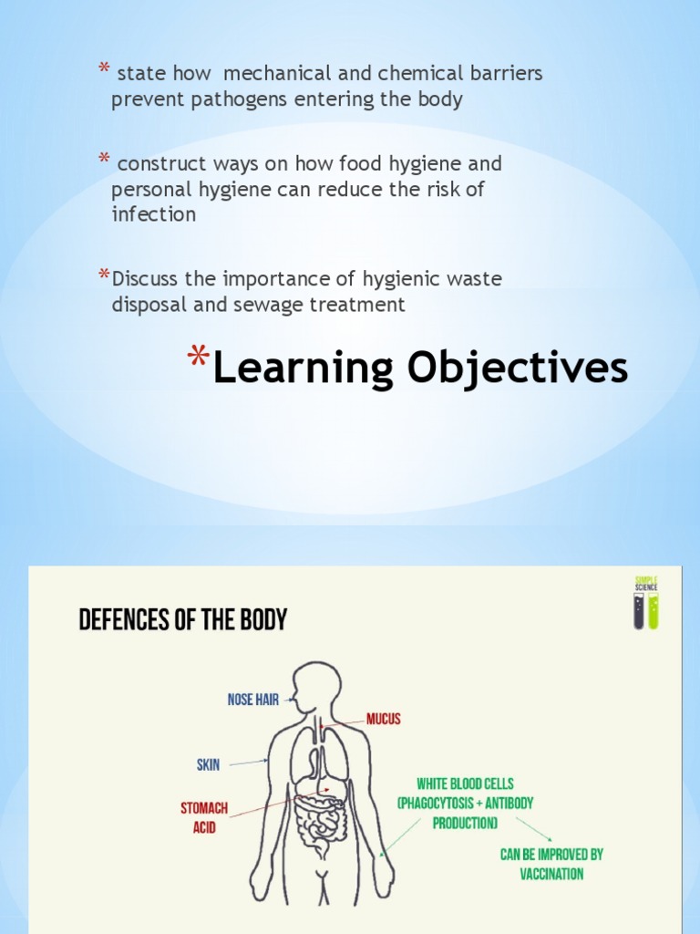 PATHOGENS 10.2 Body Defences | PDF