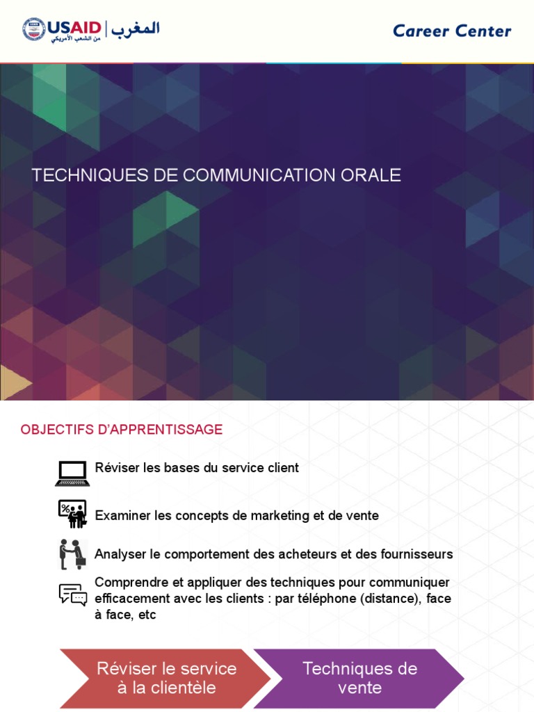 F1 - Techniques de Communication Orale - Prez | PDF | la communication ...
