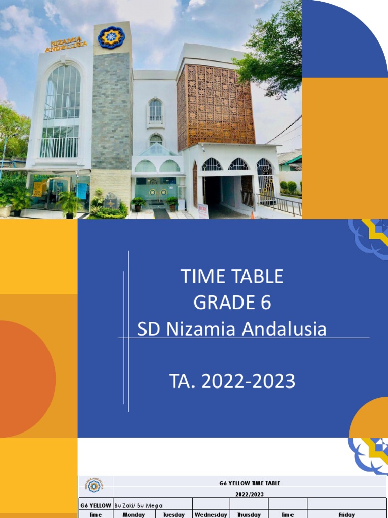 G6 Yellow Time Table | PDF