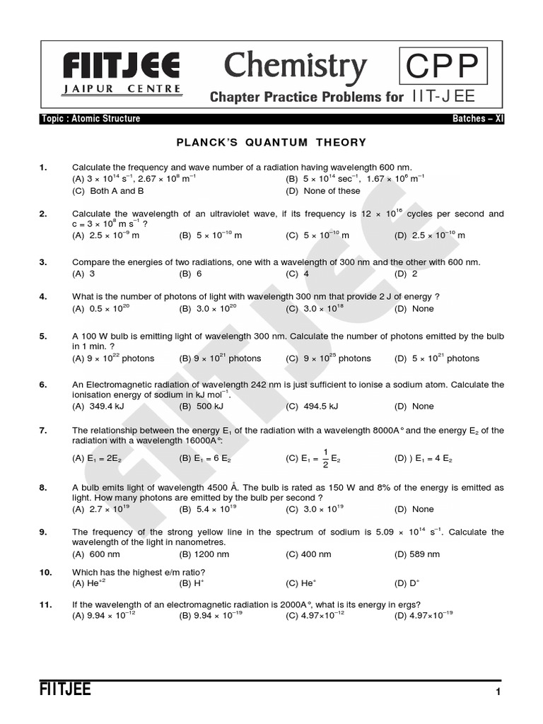 Chemistry Atomic Structure | PDF | Atomic Orbital | Electron