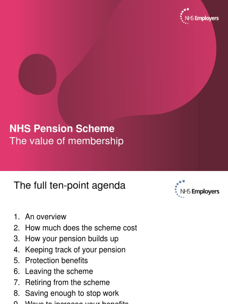 Value of The NHS Pension Scheme FINAL | PDF | Pension | Retirement