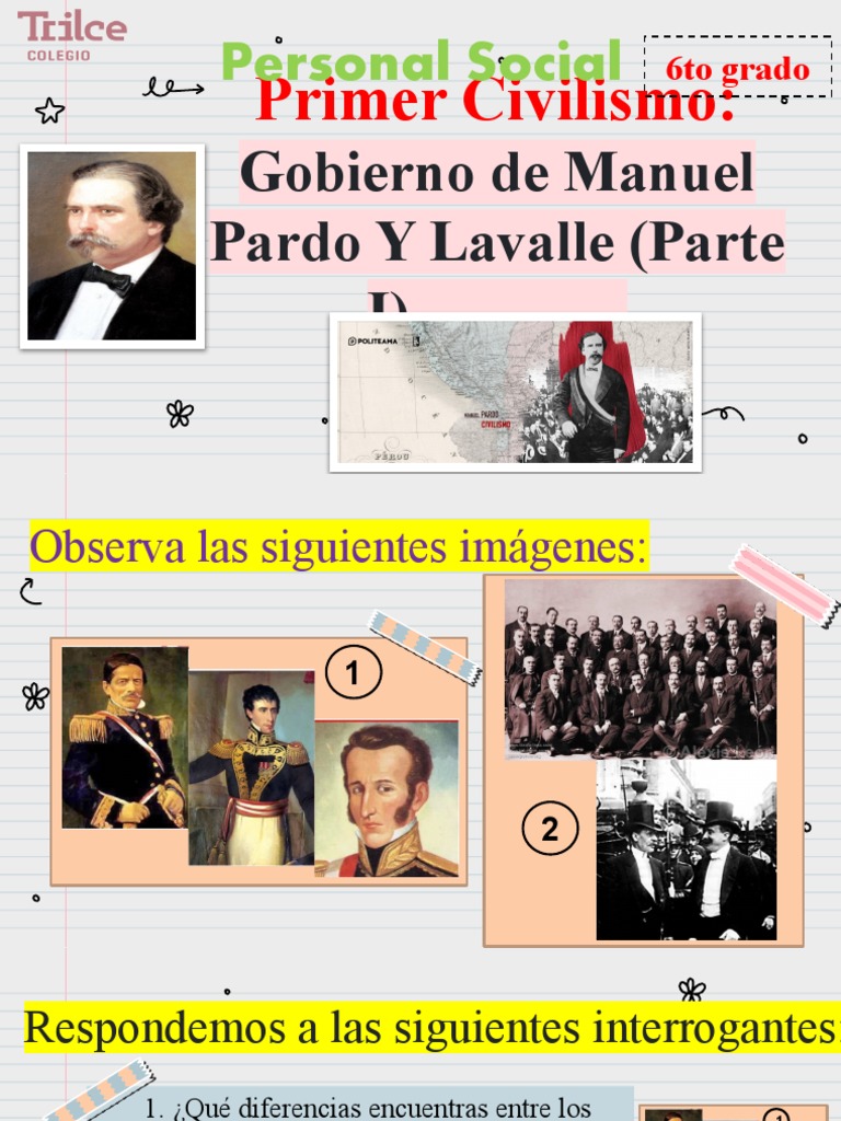 6° PS - Gobierno de Manuel Pardo y Lavalle I. | PDF