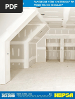 Usg Tablacemento Durock Ficha Tecnica Mex Es | PDF | Paneles de yeso ...