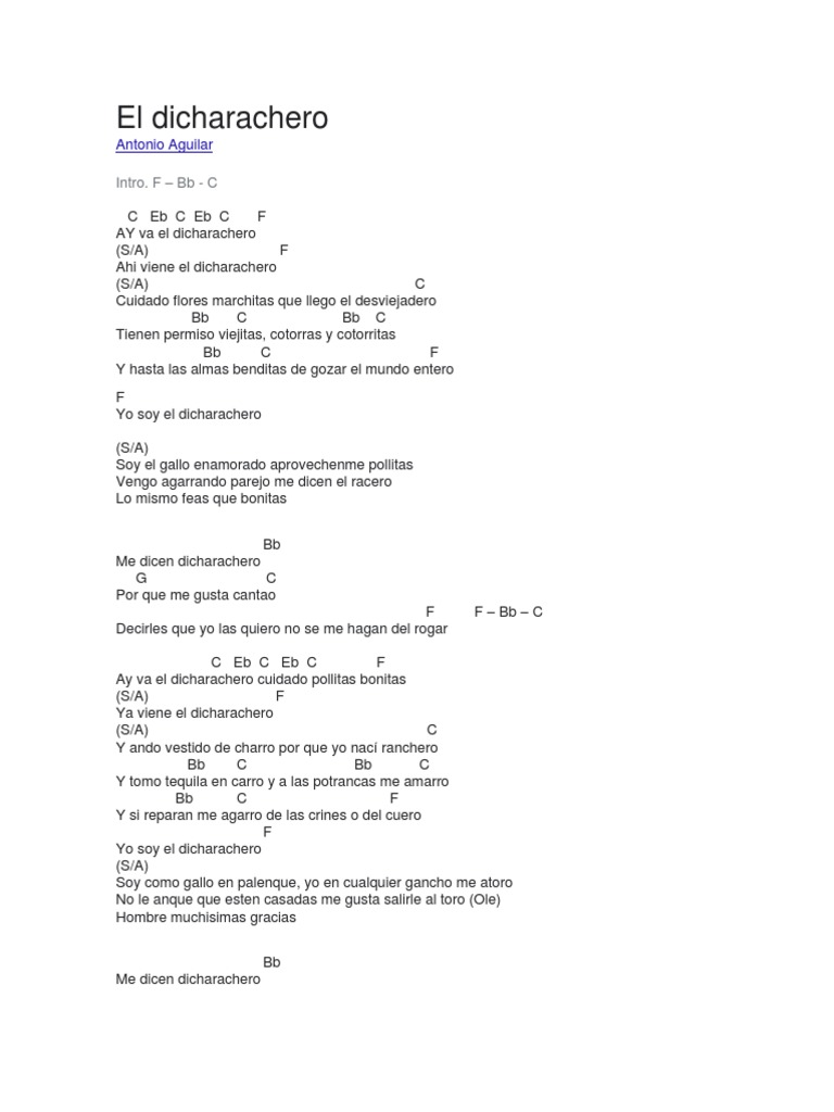 El Dicharachero F | PDF