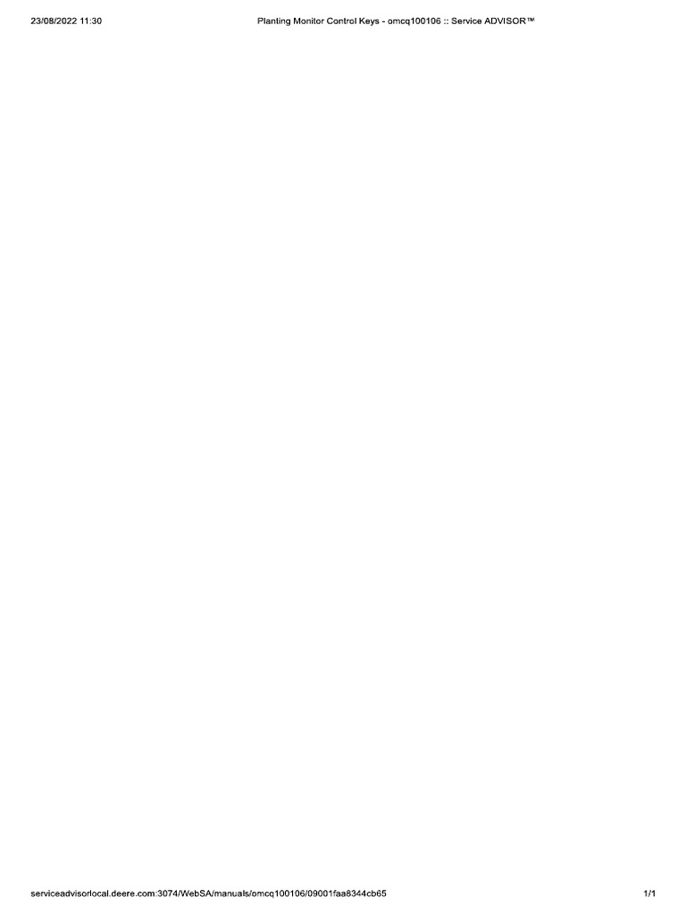 Cam1100 Series Planters Monitor | PDF