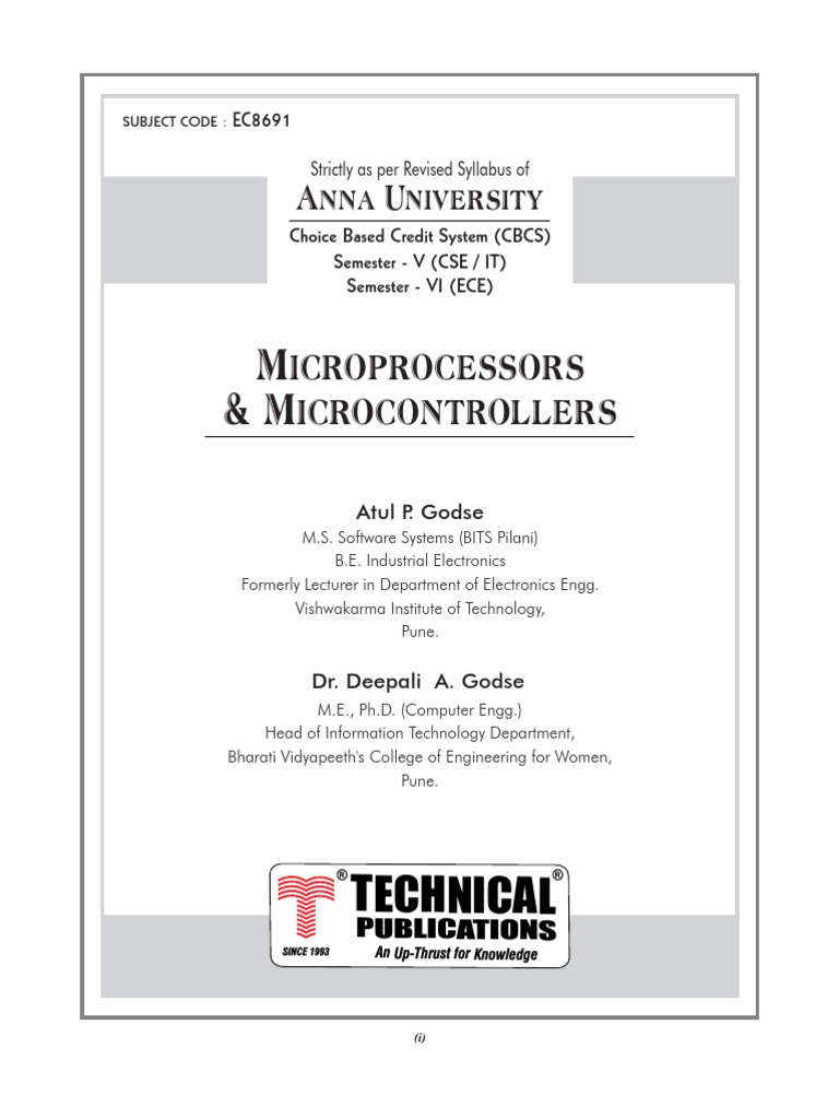 EC8691 - Microprocessors and Microcontrollers (Ripped From Amazon ... EC8691 - Microprocessors and Microcontrollers (Ripped From Amazon ...