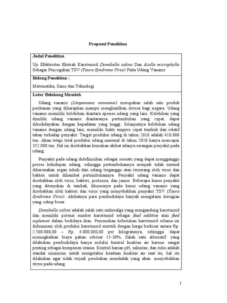 968-Madrasah Aliyah Negeri Sidoarjo-Dinda Tria Kusuma-Proposal Penelitian | PDF | Sains ...