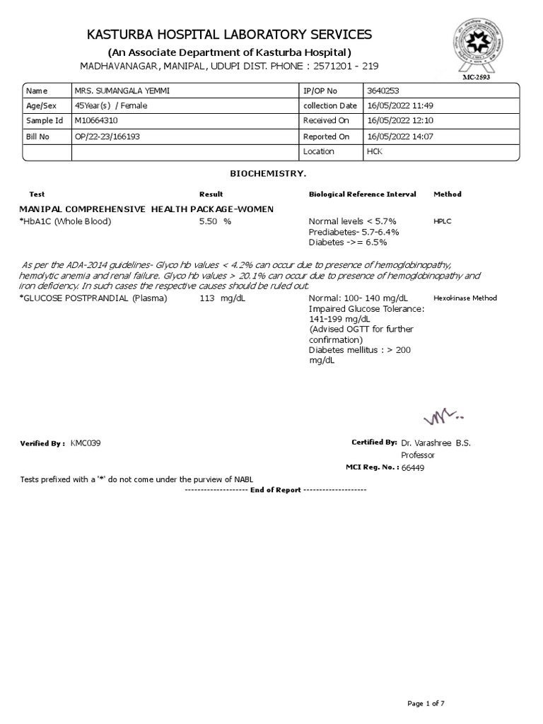 Kasturba Hospital Laboratory Services: Madhavanagar, Manipal, Udupi ...
