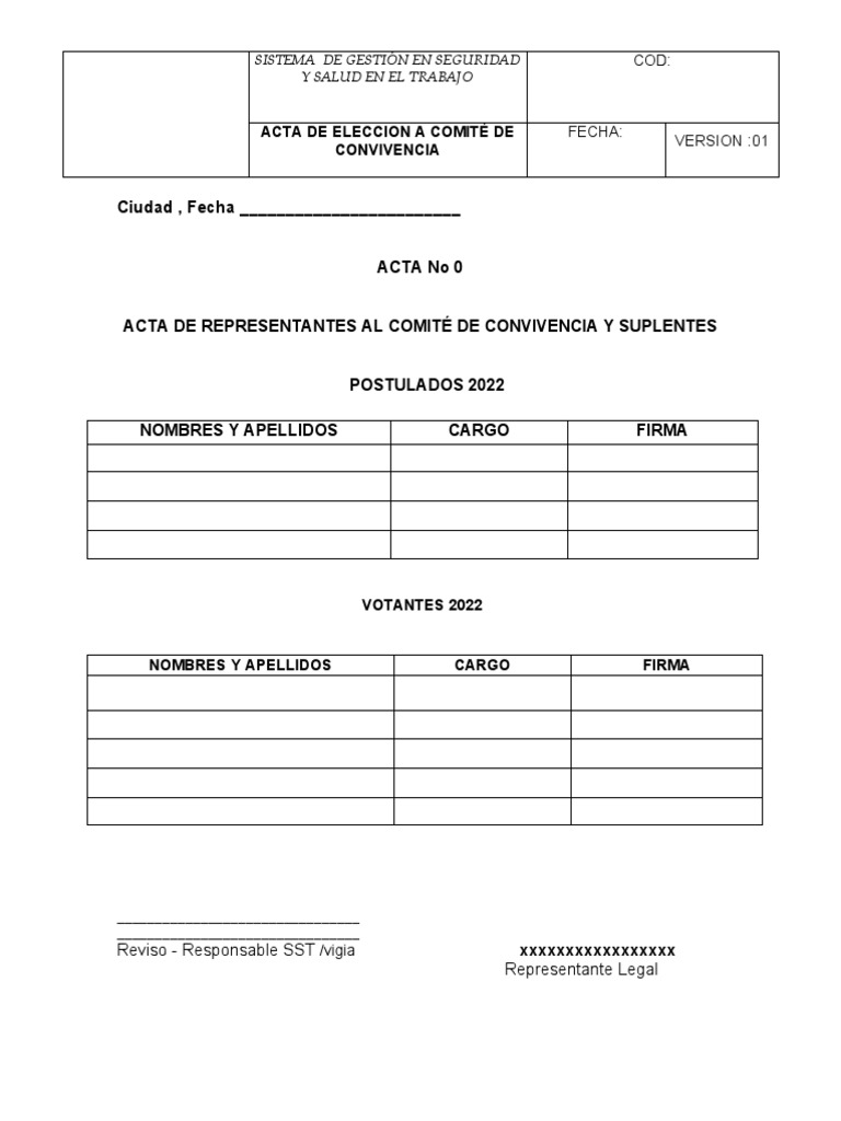 Acta Eleca Comi de Convi | PDF