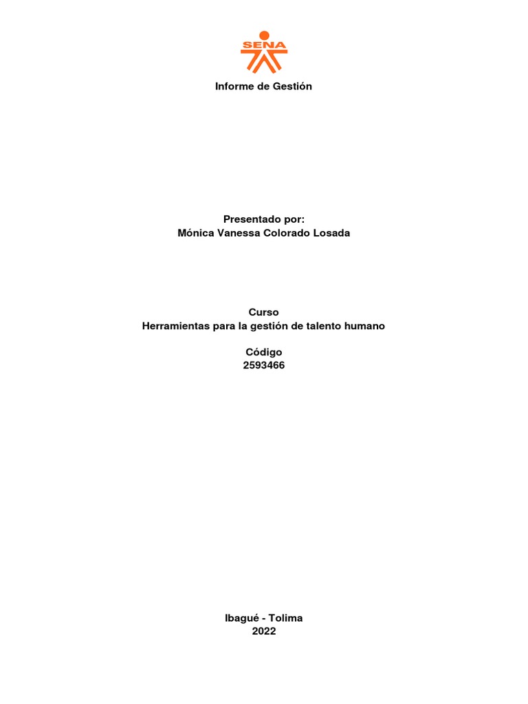 Informe de Gestión | PDF | Business