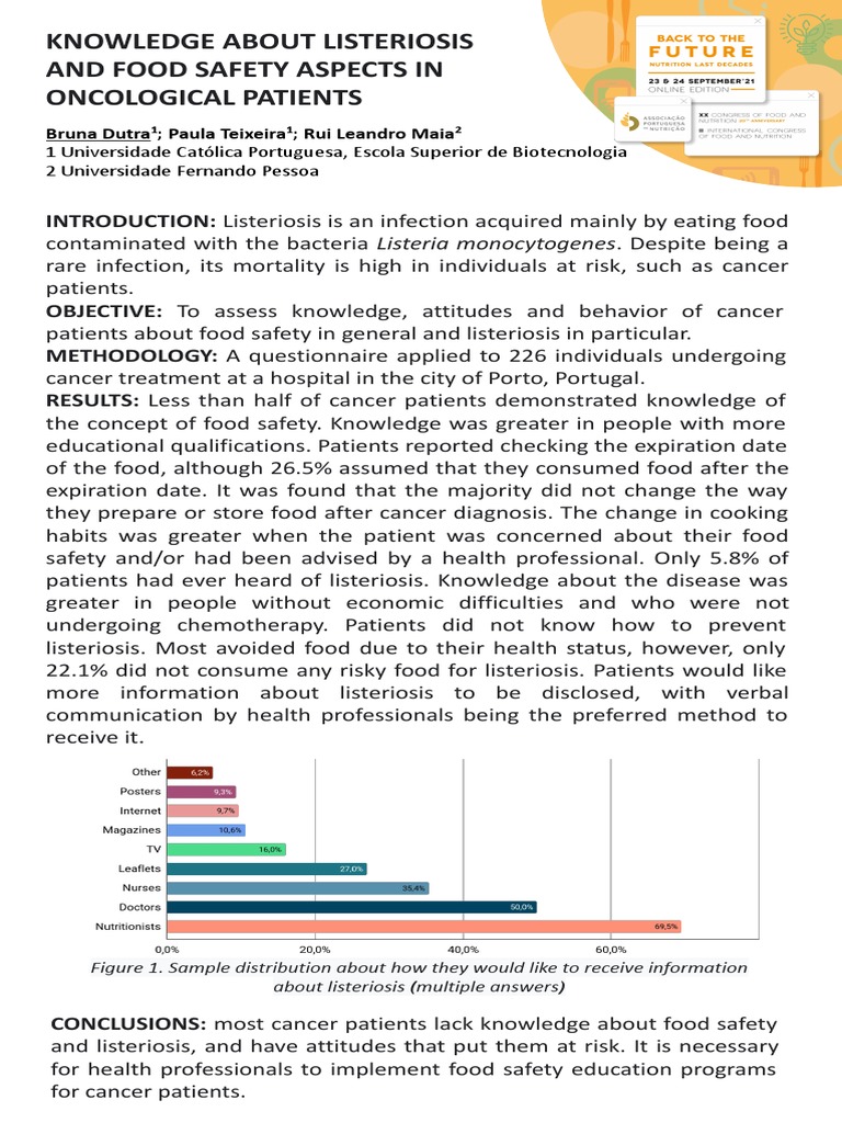 Poster Bruna Dutra Listeriosis | PDF