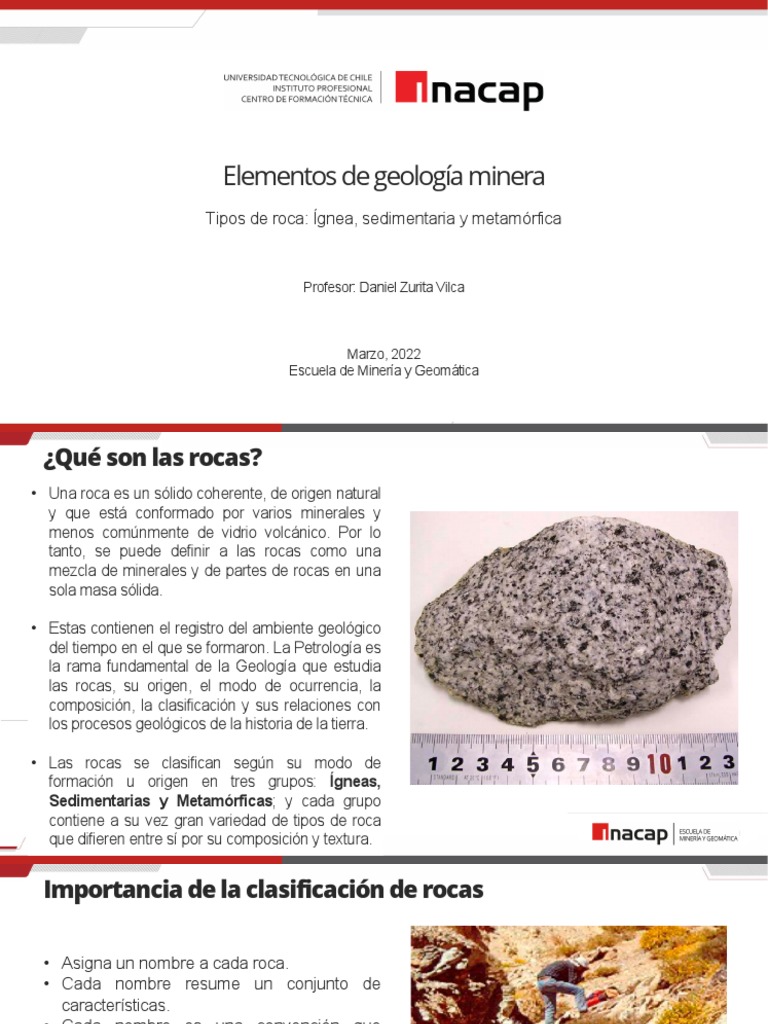 U1 - S03 - Tipos de Roca | PDF | Roca (geología) | Roca ígnea