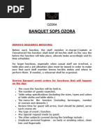 Unit 3 - Preparing For A Banquet Event | PDF | Menu | Foodservice