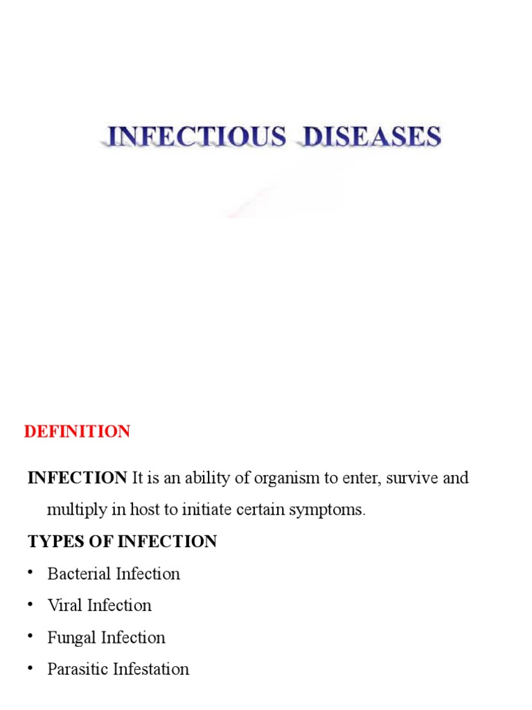 Infection Types and Definitions Overview | PDF | Meningitis | Tuberculosis