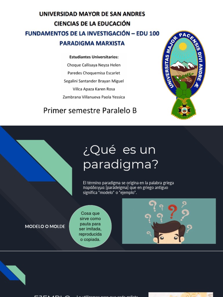 Paradigma Marxista Presentación | PDF | Dialéctico | Materialismo