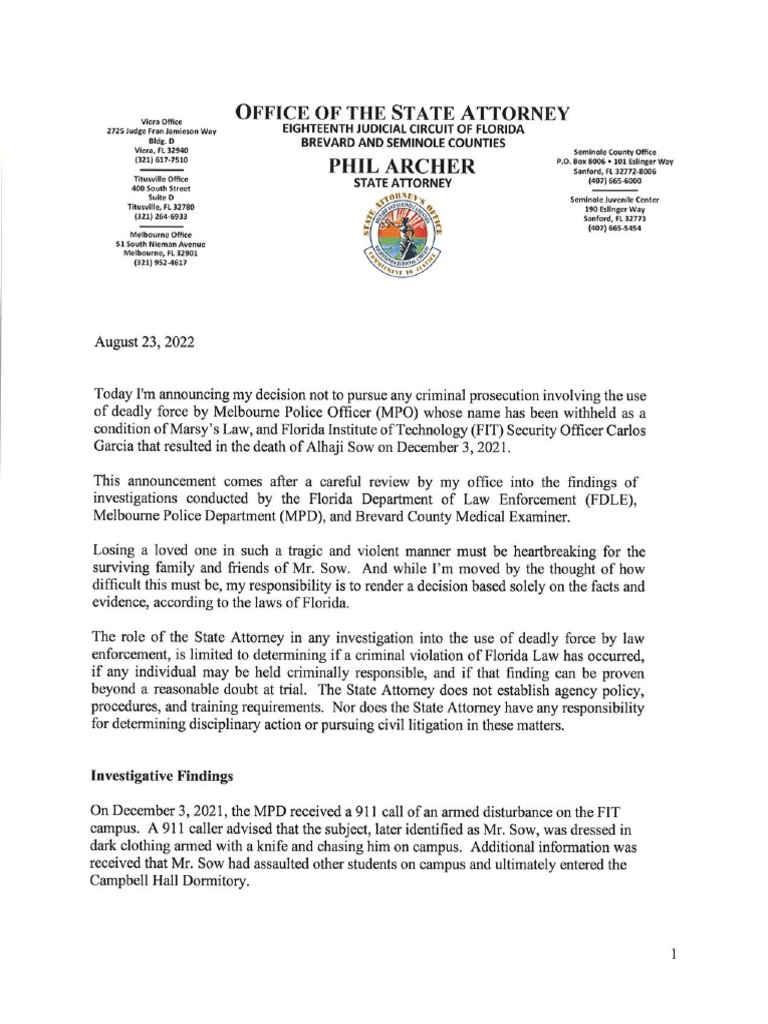 Archer MPD FIT Letter | PDF