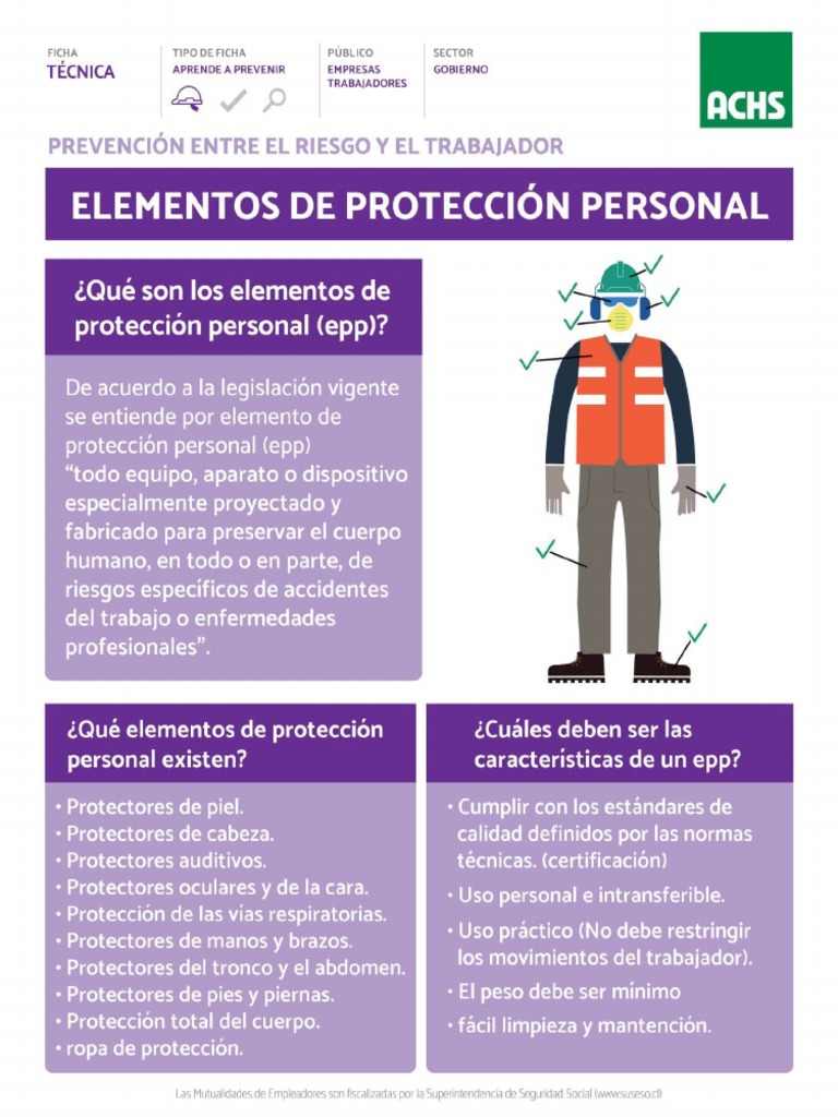 Elementos de Protección Personal | PDF