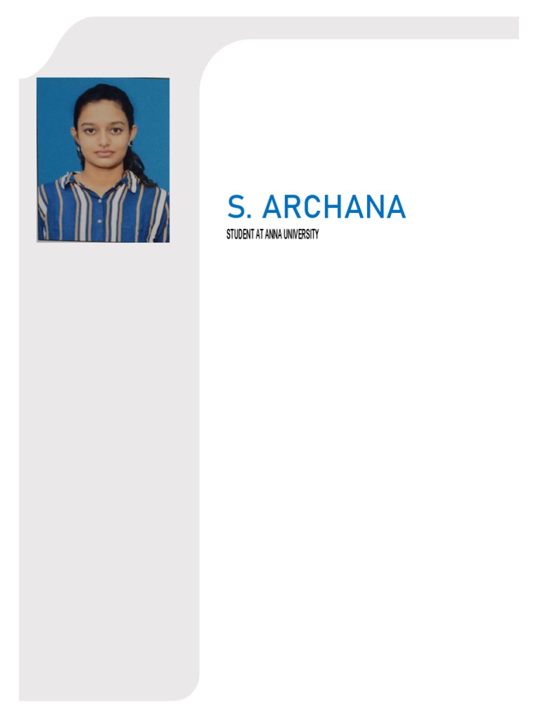 ARCHANA RESUME final | PDF