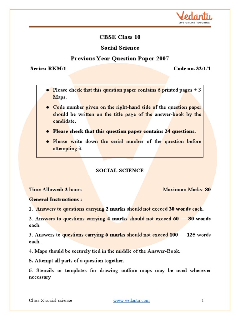 SST and Eng Previous Years Class 10 Cbse Solved Question Papers | PDF ... SST and Eng Previous Years Class 10 Cbse Solved Question Papers | PDF ...