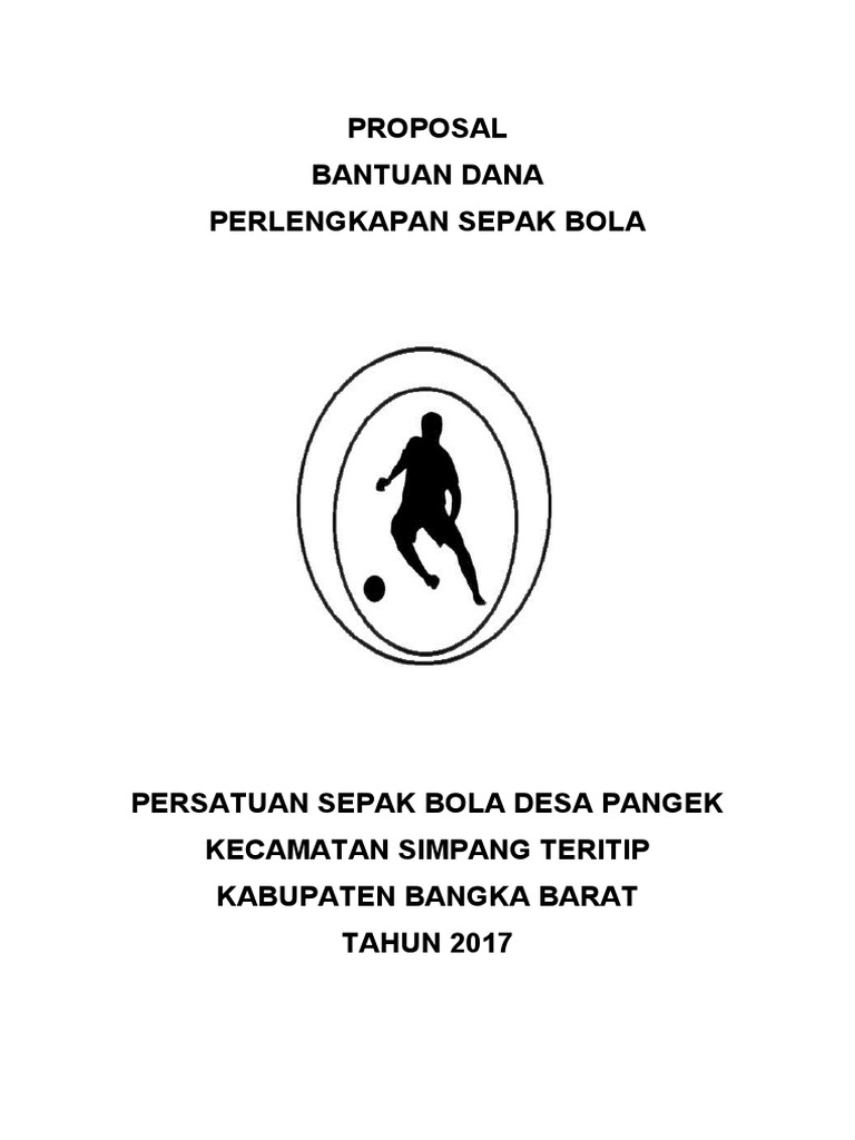 PROPOSAL Bantuan Perlengkapan Sepak Bola | PDF