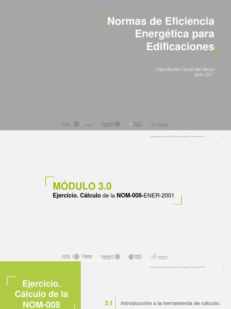 3 Ejercicio NOM008 - Ciudad de México | Descargar gratis PDF | Uso eficiente de energía ...