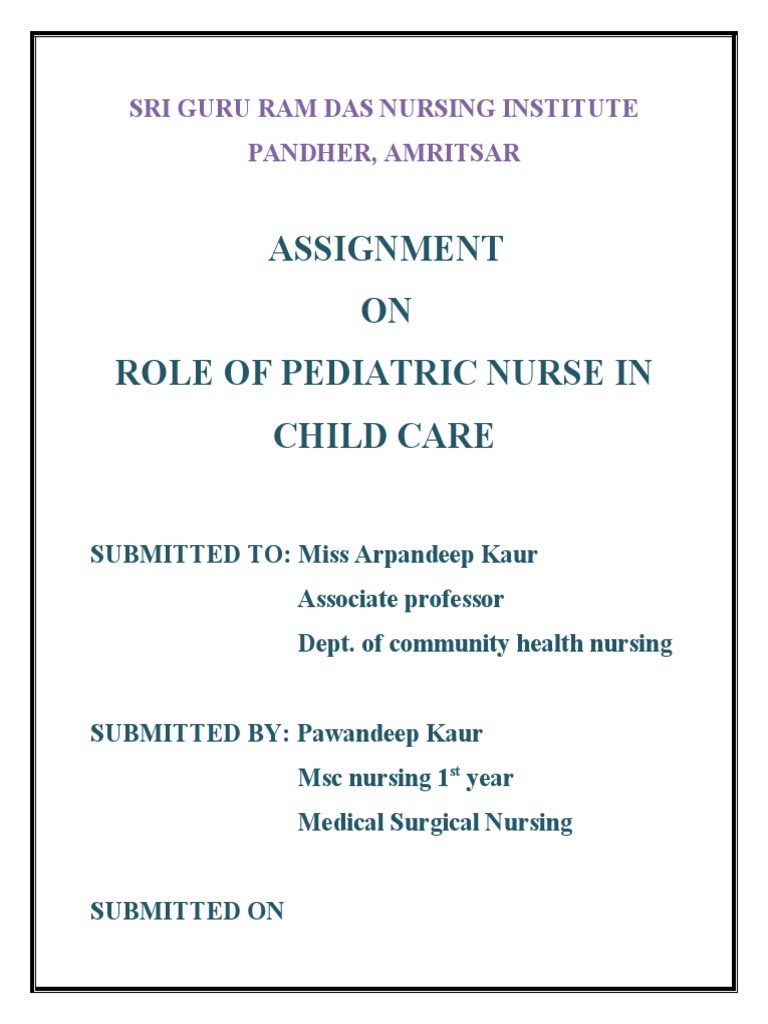 No.6 Role-Of-Child-Health-Nurse | PDF | Nursing | Health Care