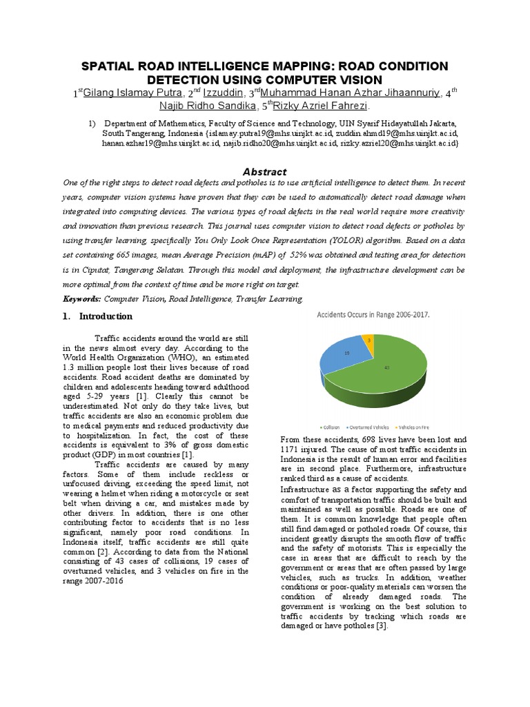 Road Potholes Detection Using Yolo Pdf Machine Learning Computer