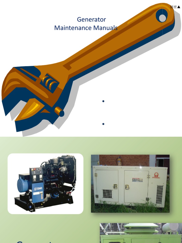 Diesel Generator Maintenance Manual | PDF | Internal Combustion Engine ...