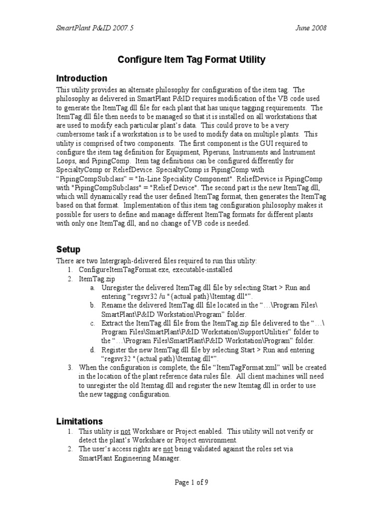 Configure Item Tag Format | PDF | Computer File | Software