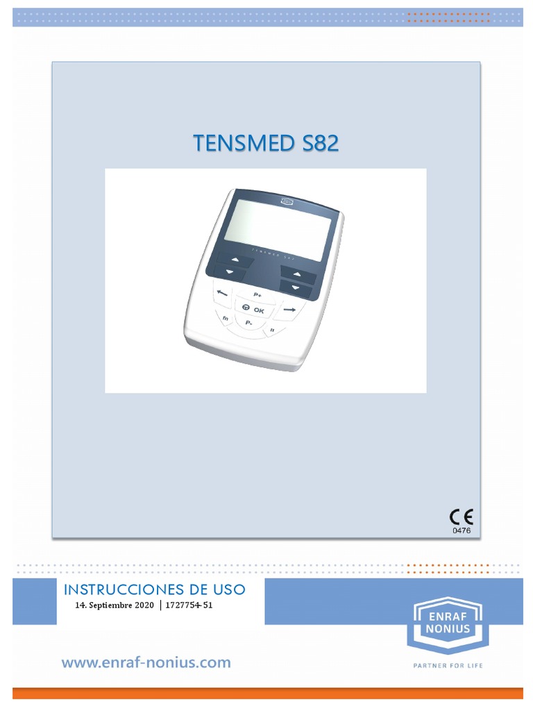Tensmed S82: Instrucciones de Uso | PDF | Contracción muscular | Músculo esquelético