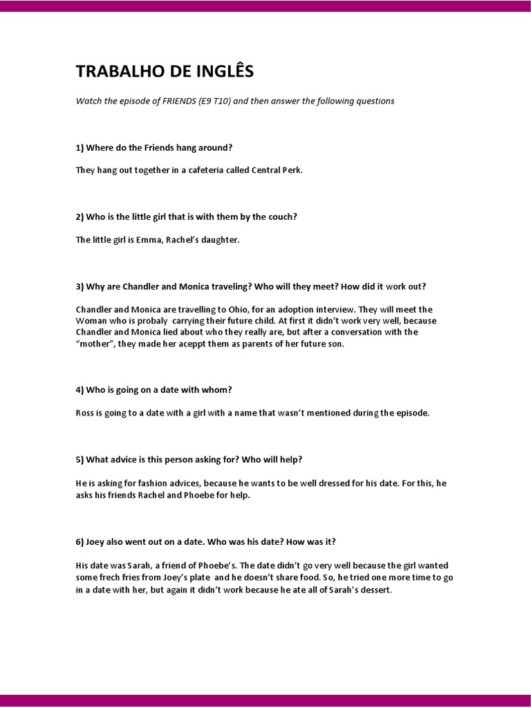 Trabalho de ingles | PDF