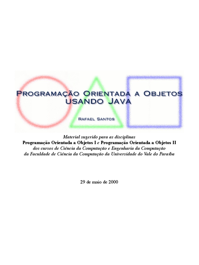Java Poo | PDF | Método (programação de computadores) | Programação ...