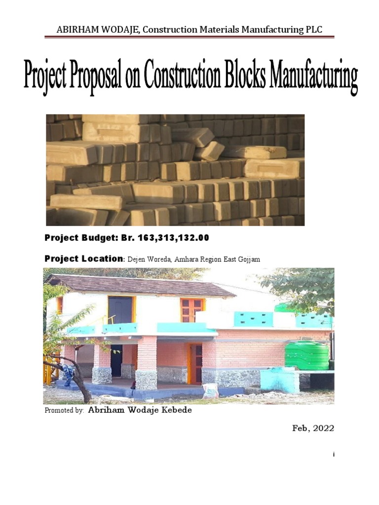 CEB Project Proposal Final | PDF | Concrete | Soil