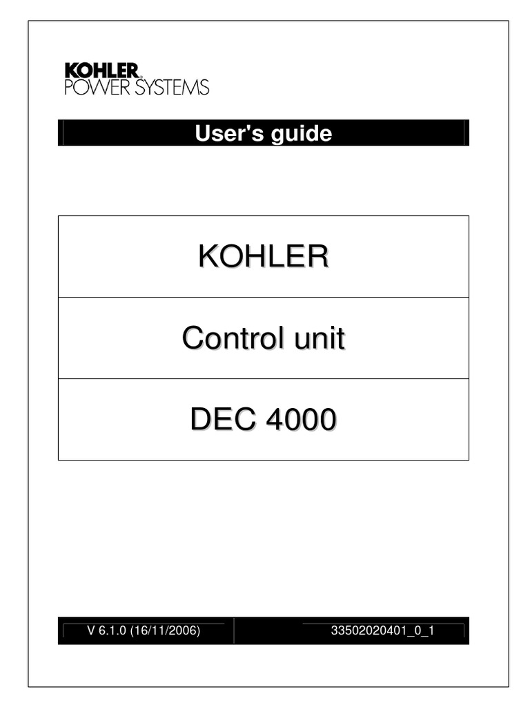 Dec 4000 Manual | PDF | Menu (Computing) | Usb