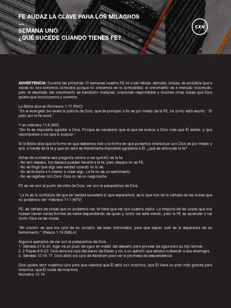 Fe Audaz - Grupo CNXN 2 | PDF | Jesús | Fe