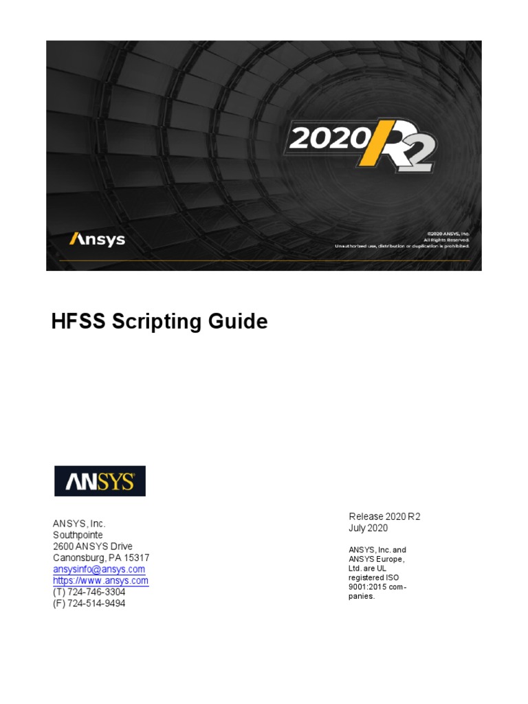 HFSSScripting Guide | PDF | Variable (Computer Science) | License