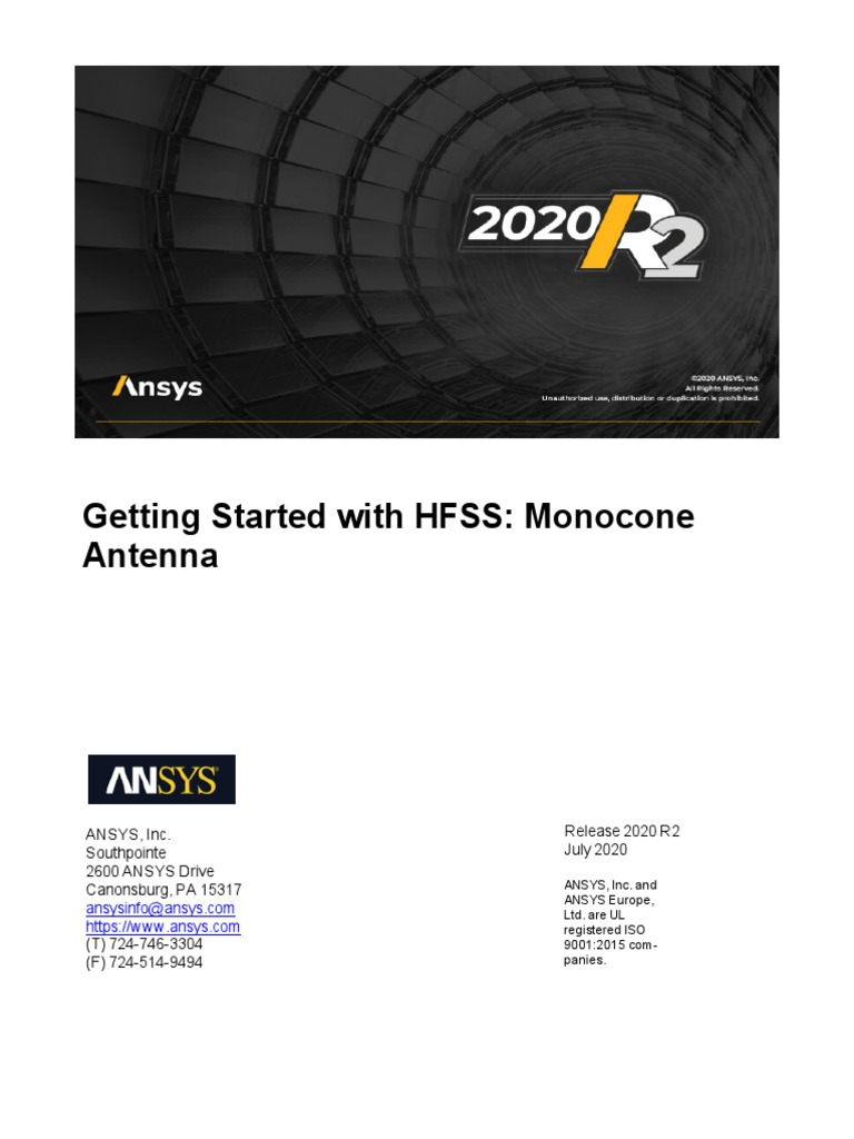 HFSS Monocone Antenna | PDF | Menu (Computing) | License