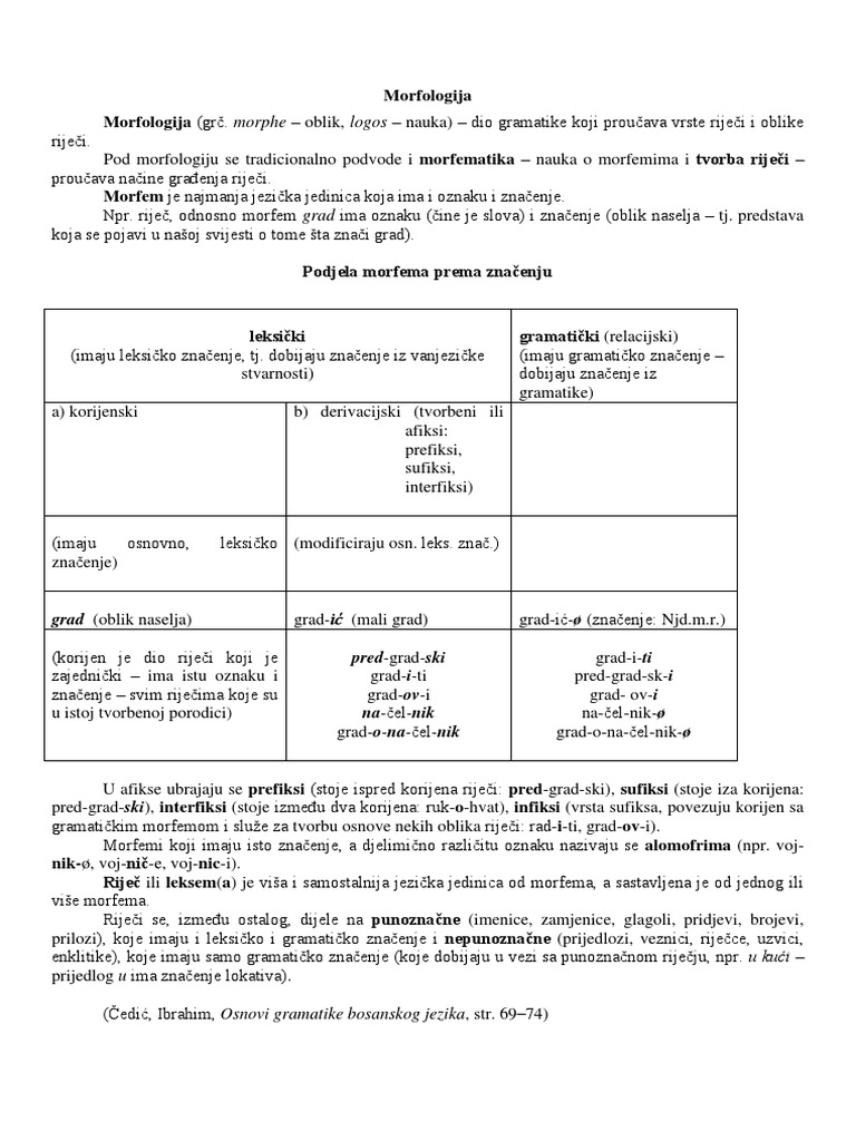 Padezi Nezavisni-Zavisni Ili Pravi-Kosi | PDF