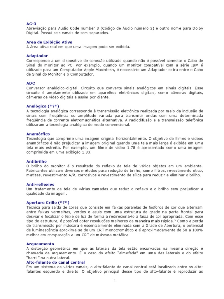 Termos Técnicos - Samsung | PDF | Pixel | Cor