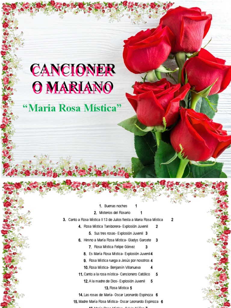 Cantos Marianos OFICIAL | PDF | María, madre de Jesús | Oración