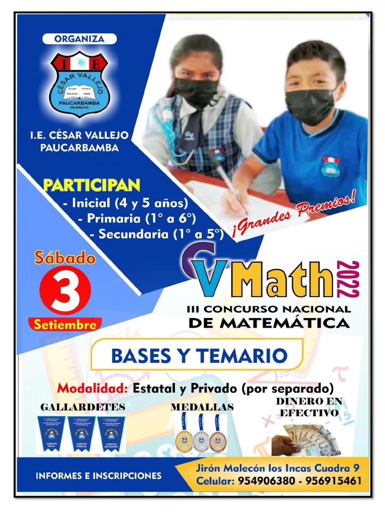 Bases Concurso CV Math - 2022 | PDF | Ecuaciones | Trigonometría