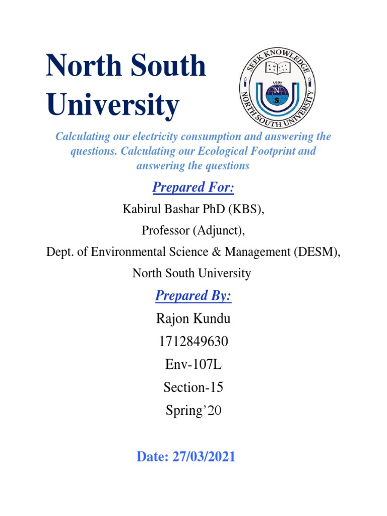 Calculate Your Electricity Consumption and Answer The Questions | PDF ...