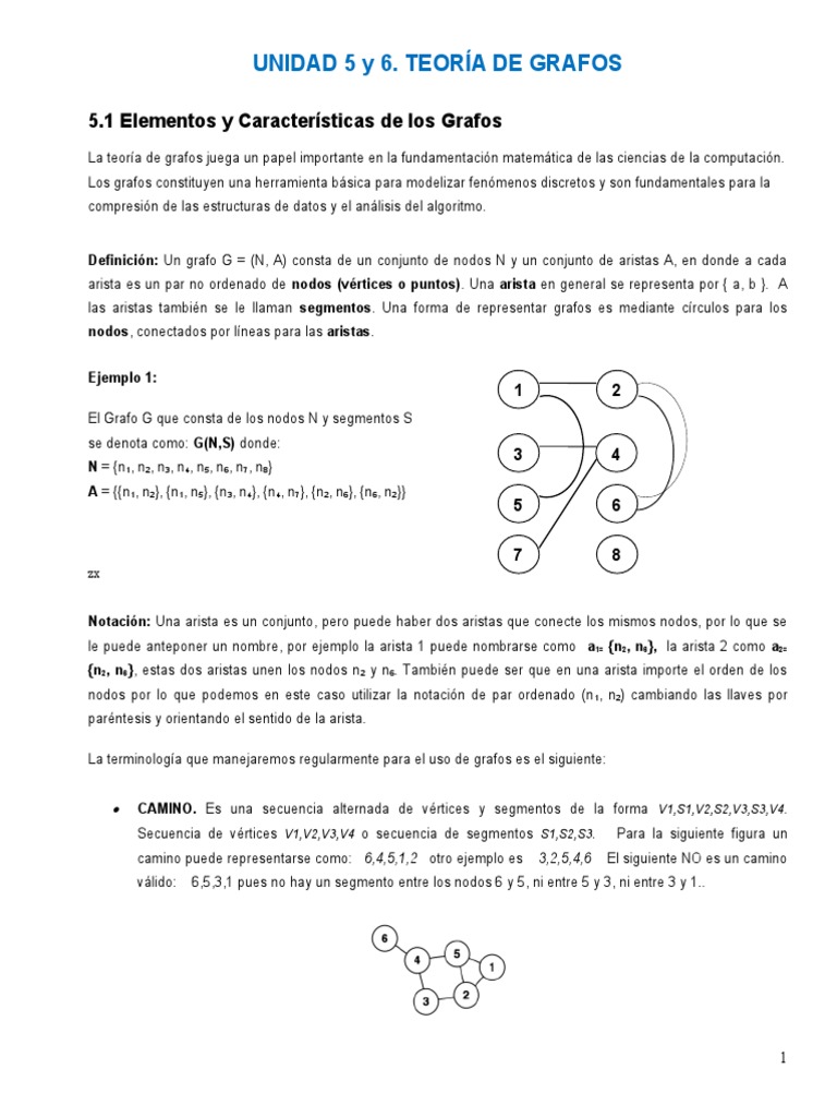 Teoria de Grafos 1 | PDF | Vértice (teoría de grafos) | Matriz (Matemáticas)
